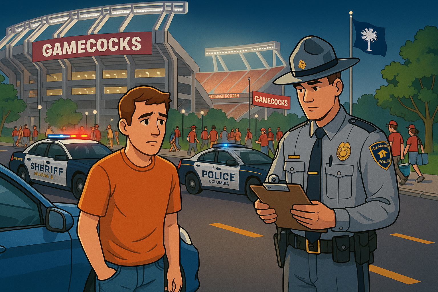 DUI Arrests After USC Football Games in Lexington, SC